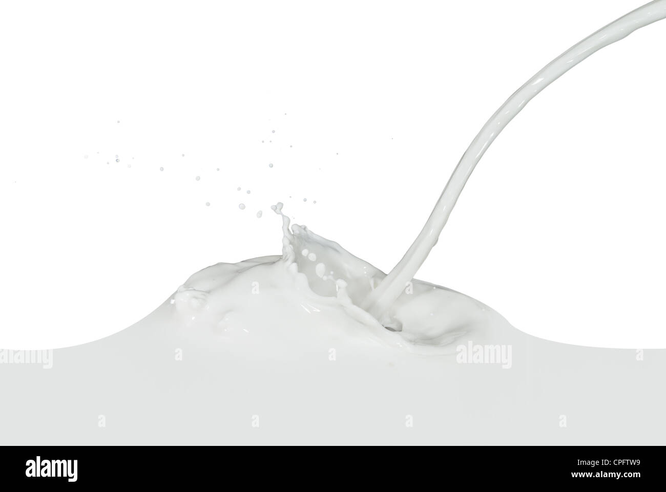 splashing milk isolated on white background Stock Photo - Alamy