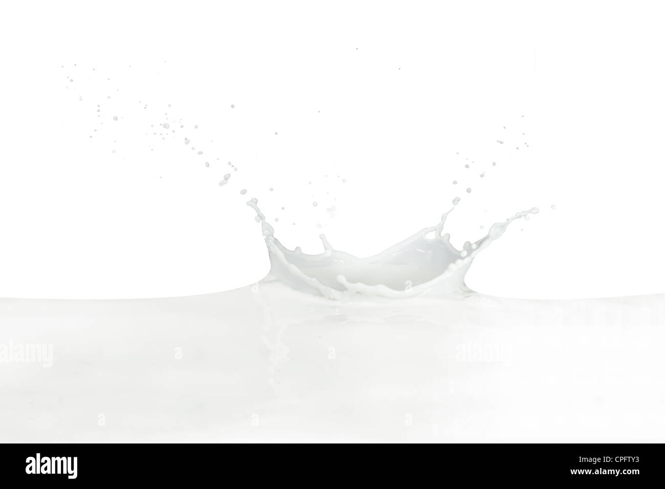splashing milk isolated on white background Stock Photo - Alamy