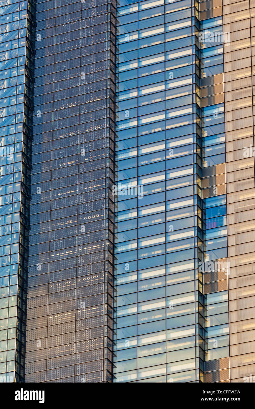 England, London, The City, Detail of Office Block Windows Stock Photo ...