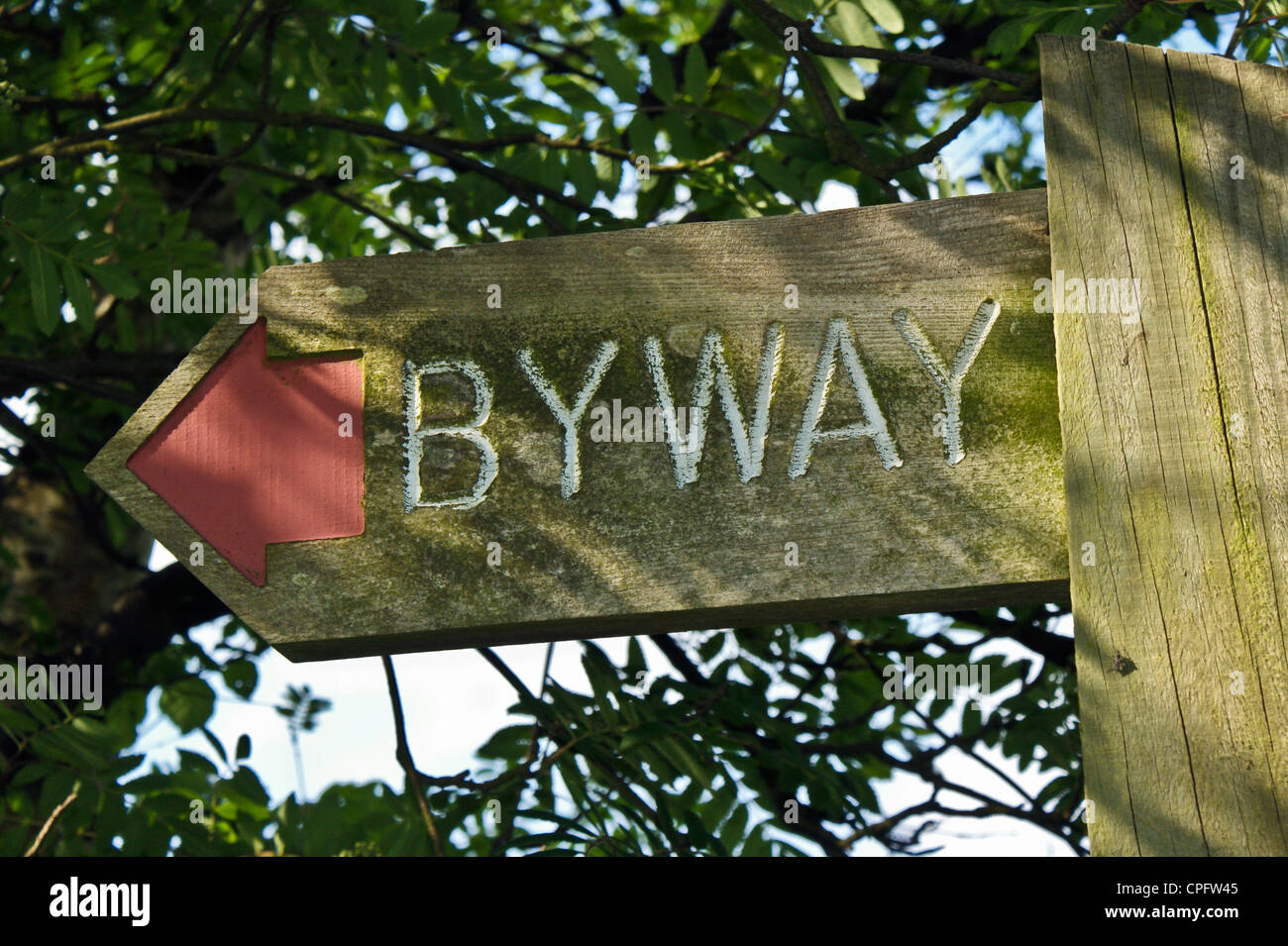 Sign for byway hi-res stock photography and images - Alamy