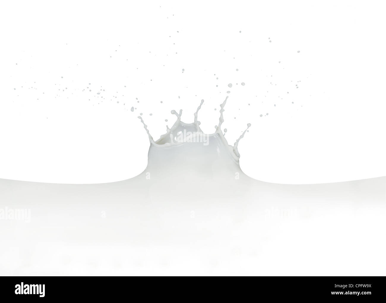 splashing milk isolated on white background Stock Photo - Alamy
