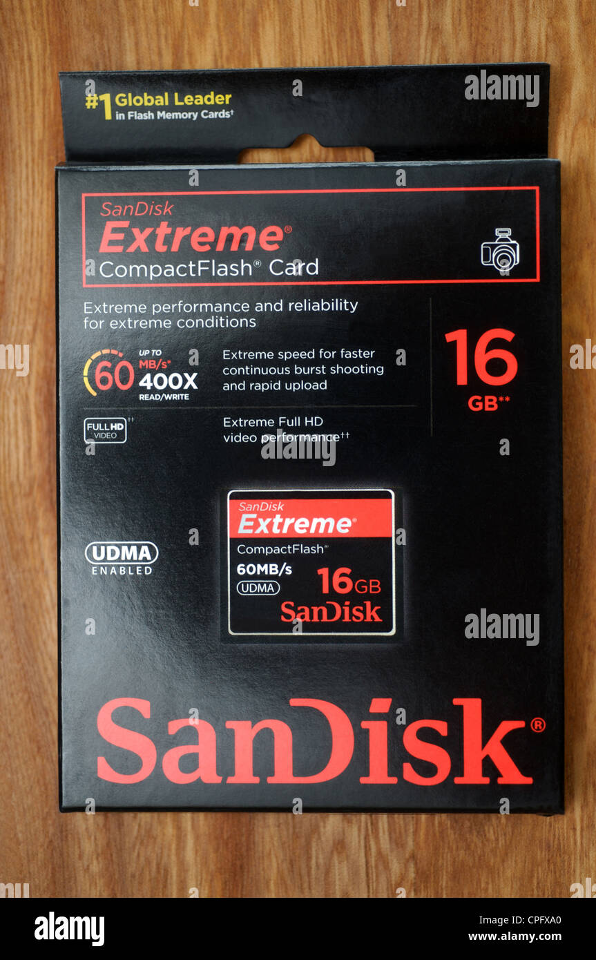 SanDisk CompactFlash card Stock Photo - Alamy