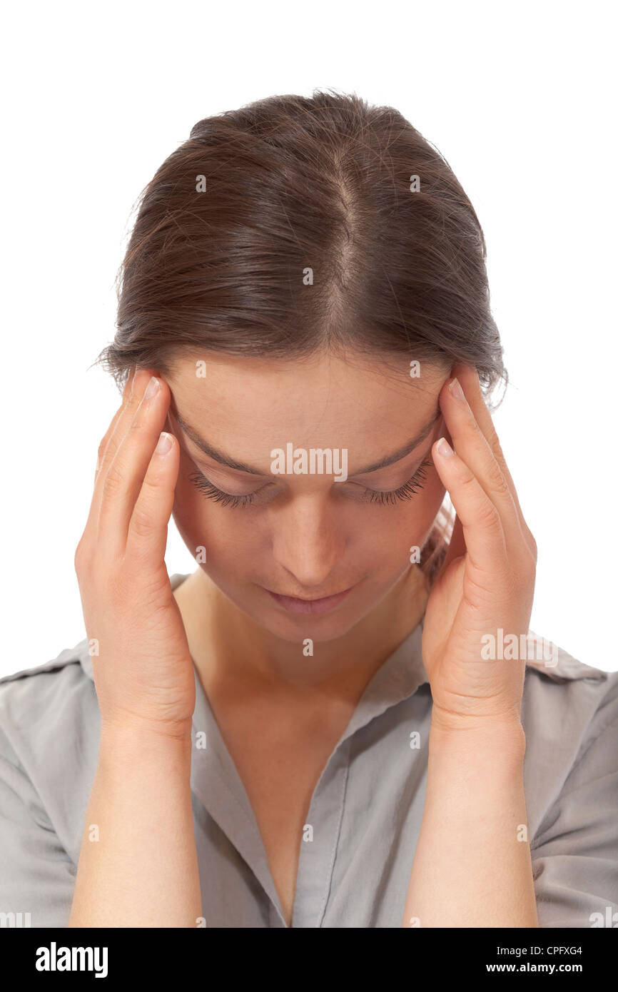 Rub rubbing temples head hi-res stock photography and images - Alamy