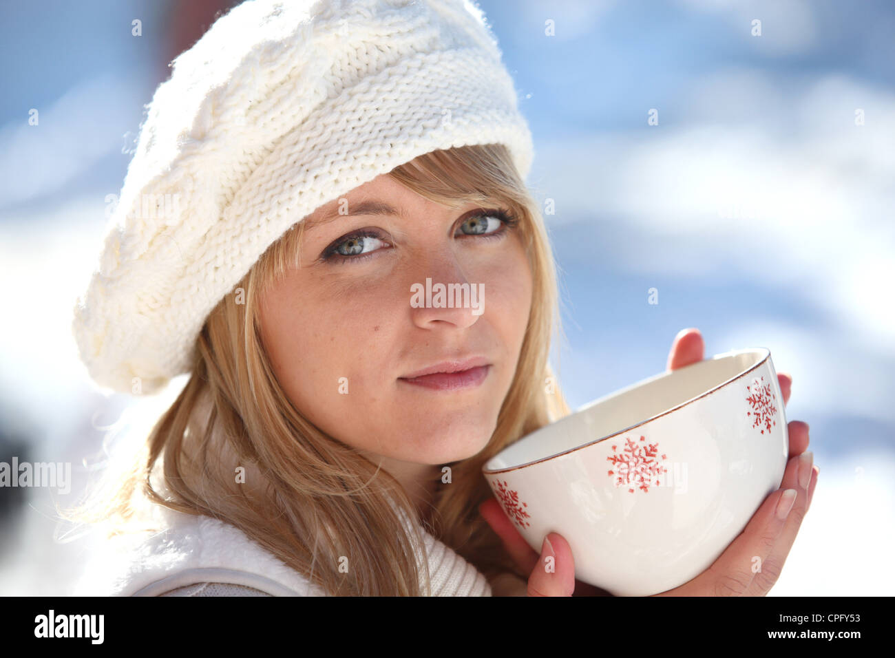 Drinking hot soup hi-res stock photography and images - Alamy