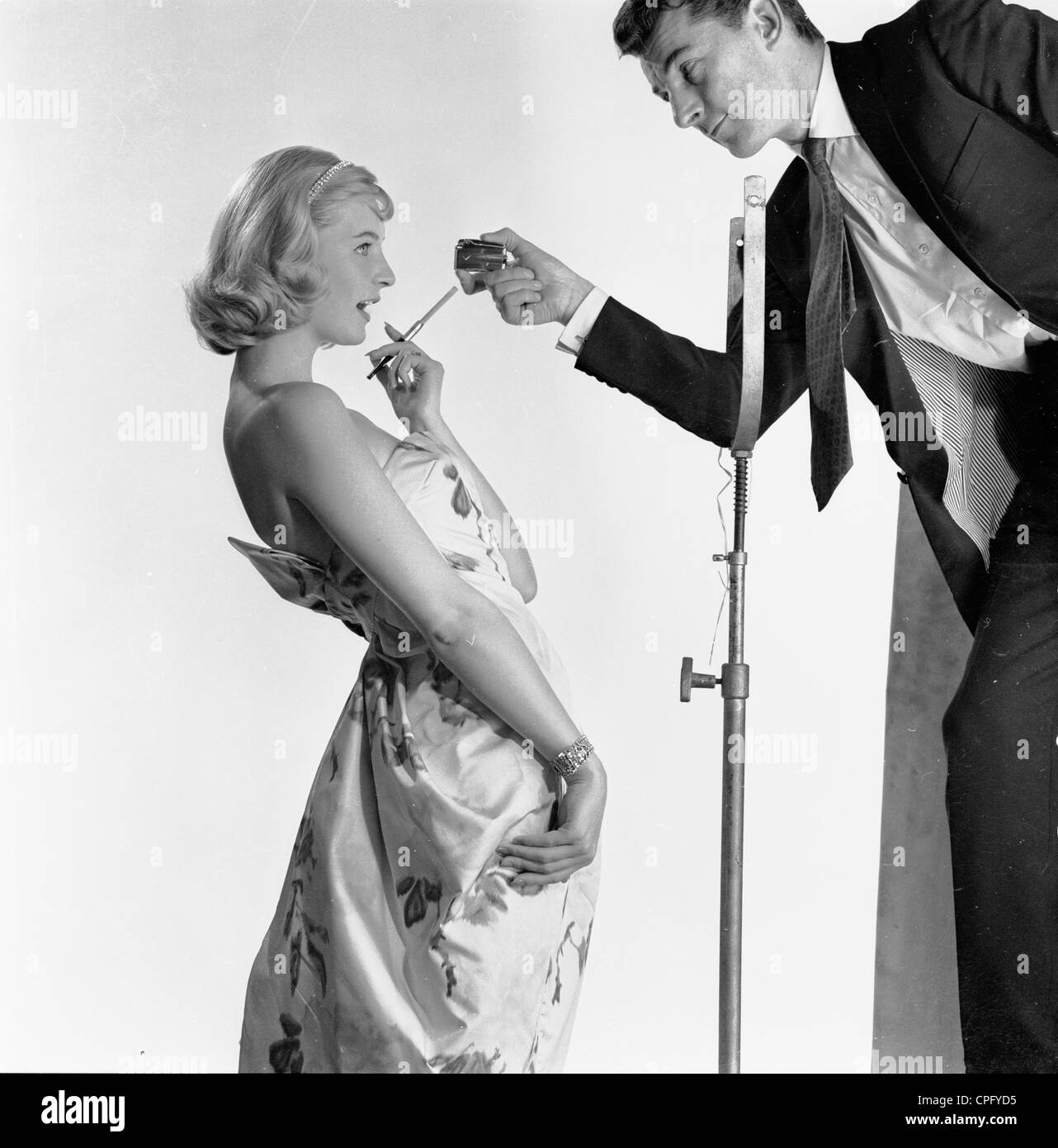 Woman Smoking 1960s High Resolution Stock Photography and Images - Alamy