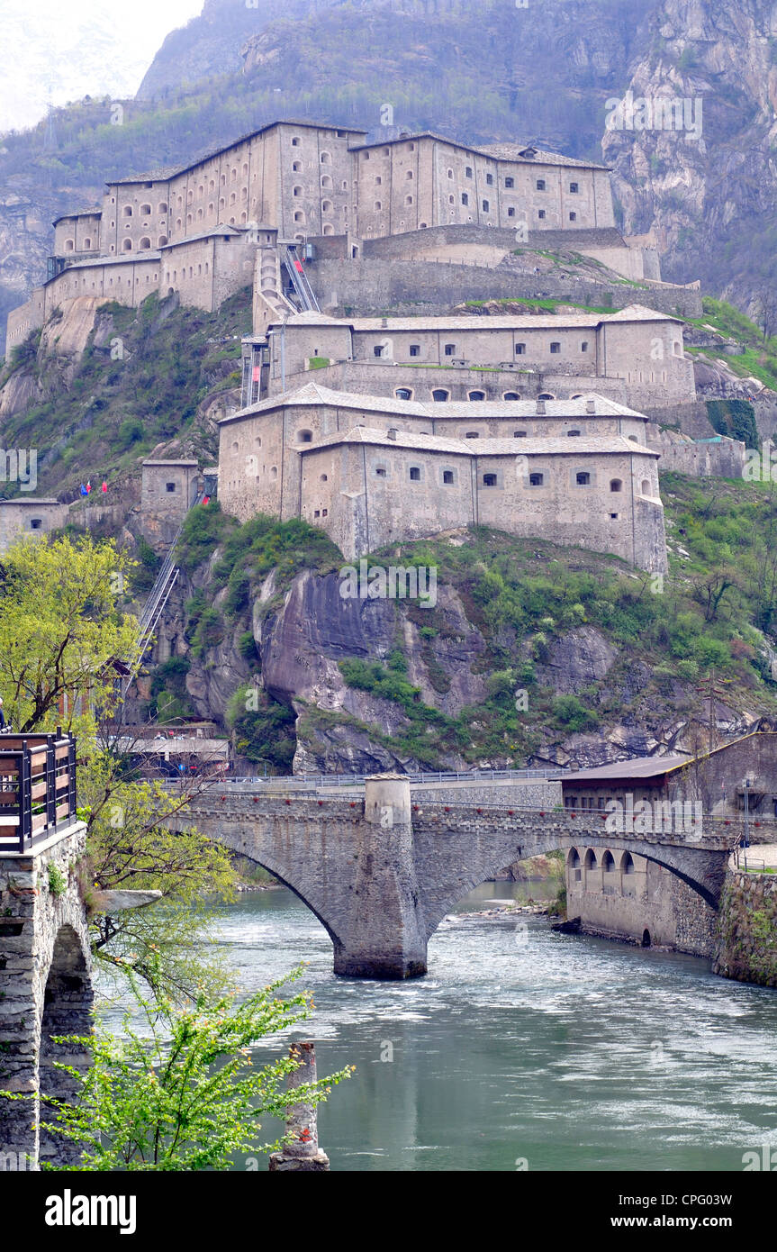 Italy, Aosta Valley, Bard Castle Stock Photo - Alamy
