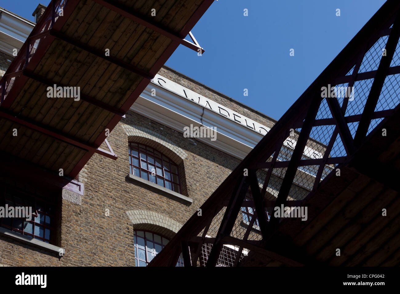 Old wharf building, Wapping, London Stock Photo - Alamy