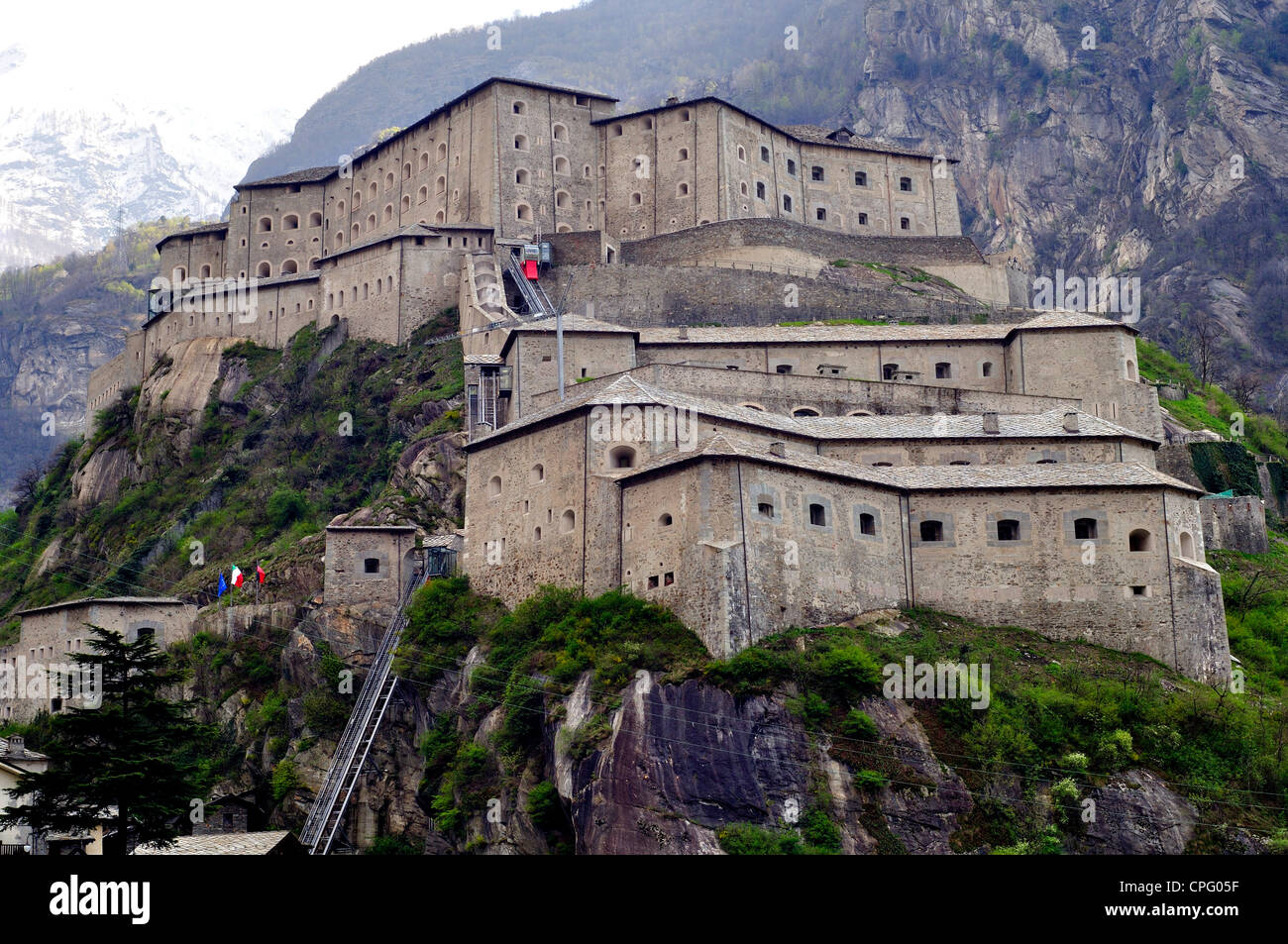 Italy, Aosta Valley, Bard Castle Stock Photo - Alamy