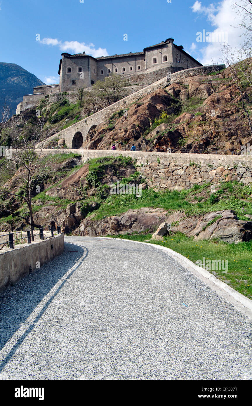 Italy, Aosta Valley, Bard Castle Stock Photo - Alamy