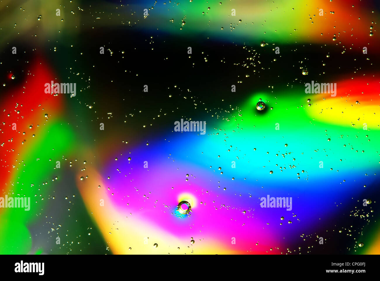 Colorful water drops, iridescent abstract background Stock Photo - Alamy