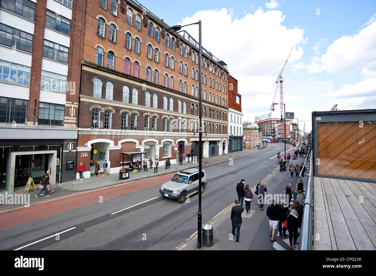 Shoreditch street scene, London, England, UK Stock Photo - Alamy