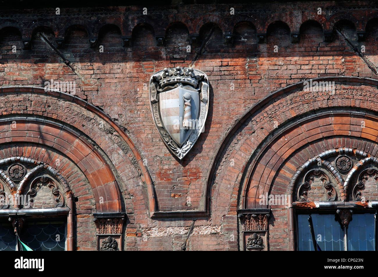 Statue at palazzo del comune city hi-res stock photography and images ...