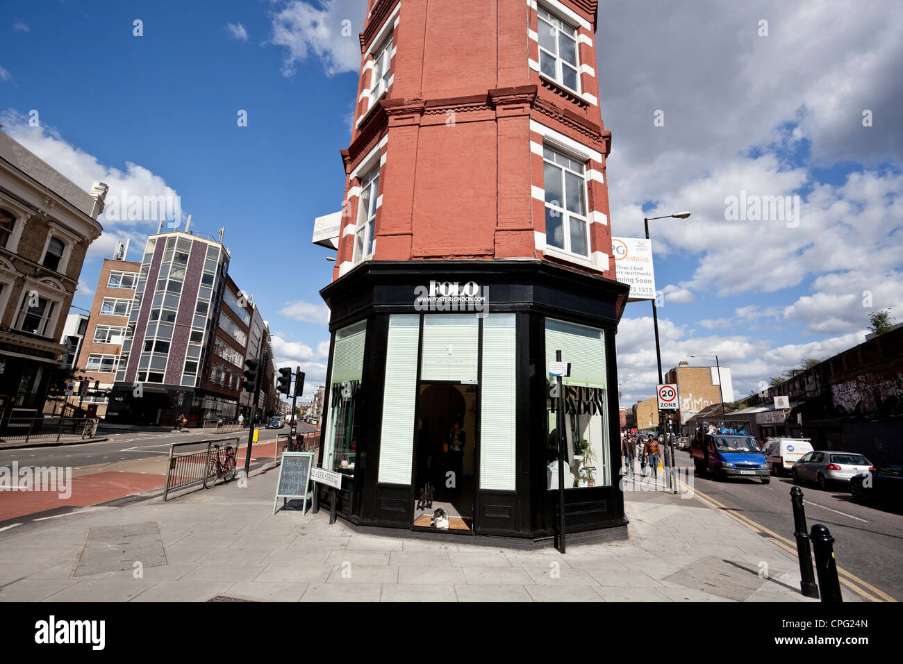 Shoreditch street scene, London, England, UK Stock Photo - Alamy