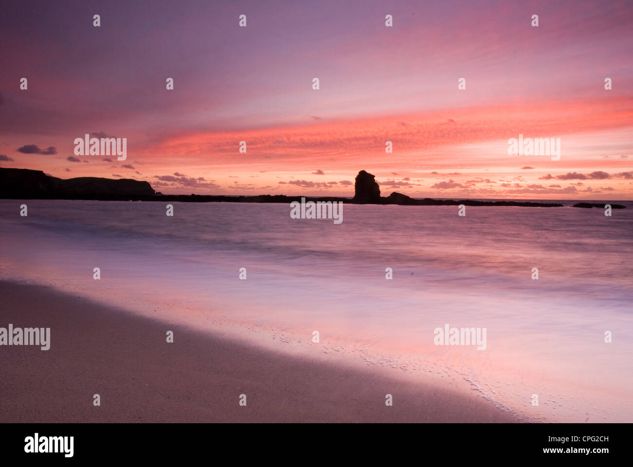 Red and Purple Sunset Stock Photo - Alamy