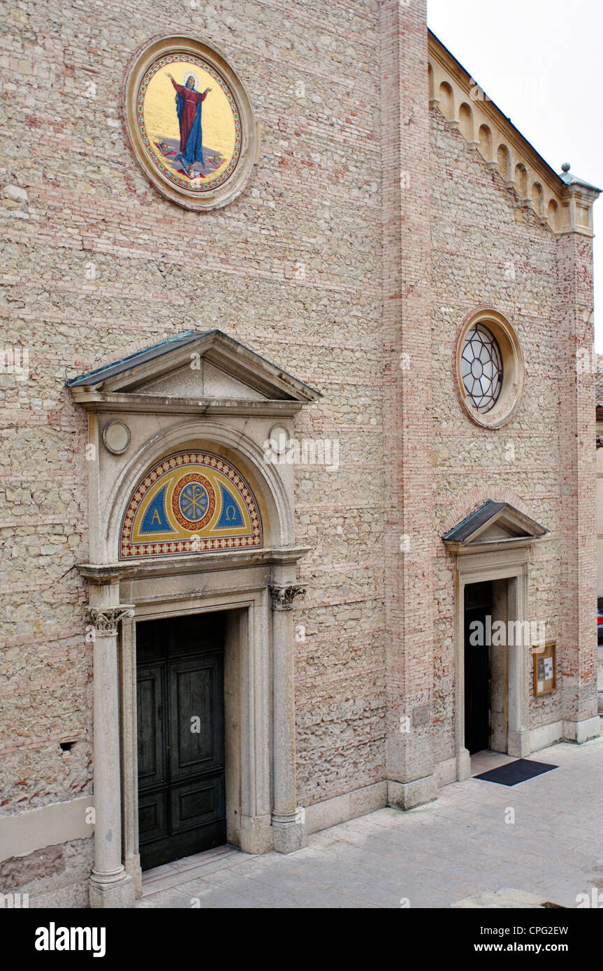 Italy, Veneto, Asolo, S. Maria Assunta Cathedral, Facade Stock Photo ...