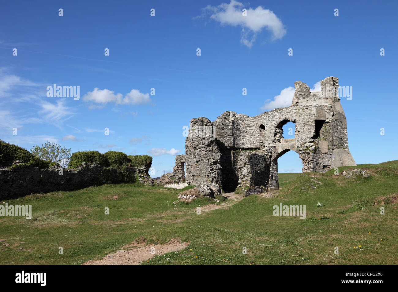 The Ruins of Pennard Castle Pennard Burrows Gower South Wales UK Stock ...