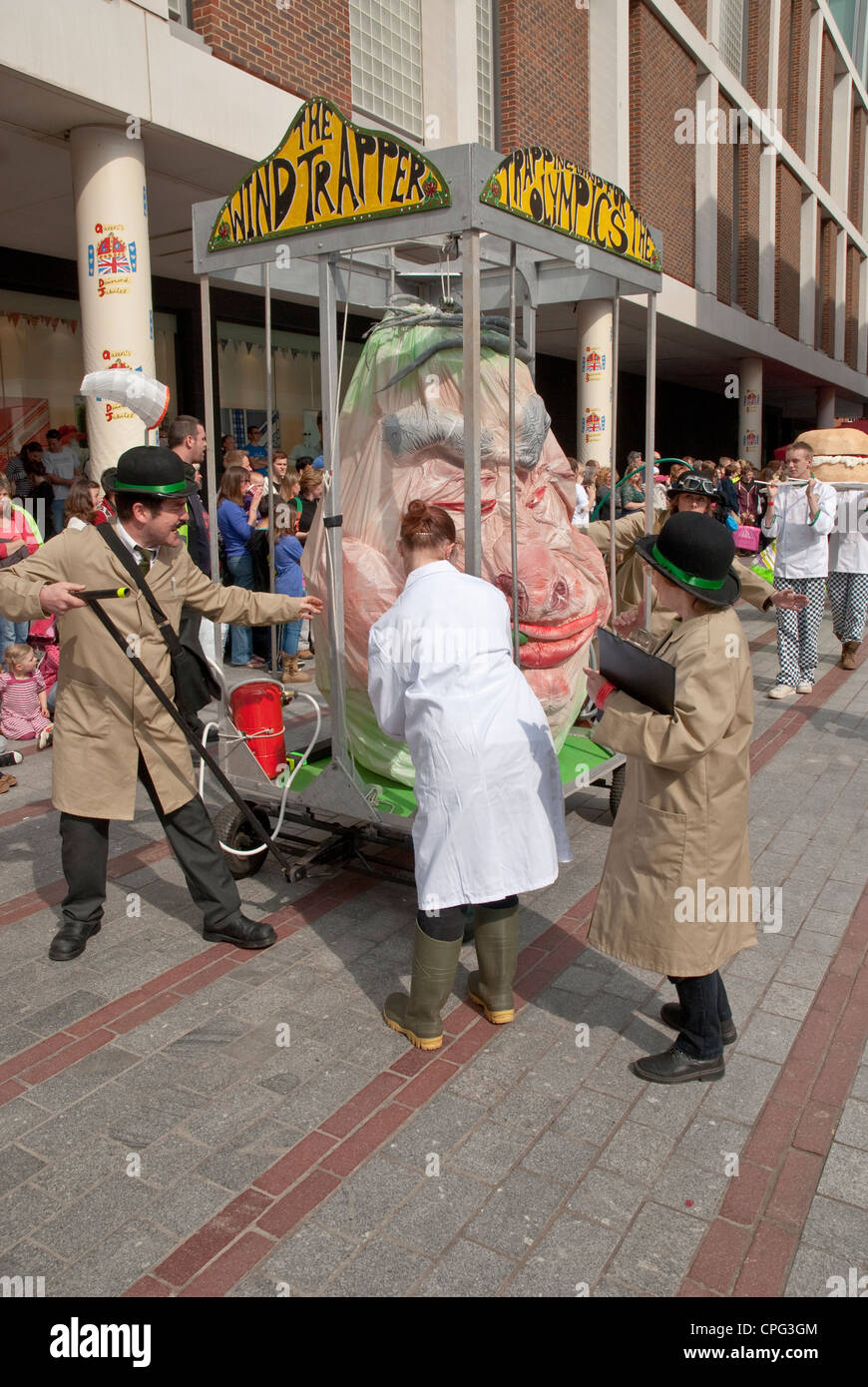 A wind capturing mechanism created as part of the Battle for the Winds ...