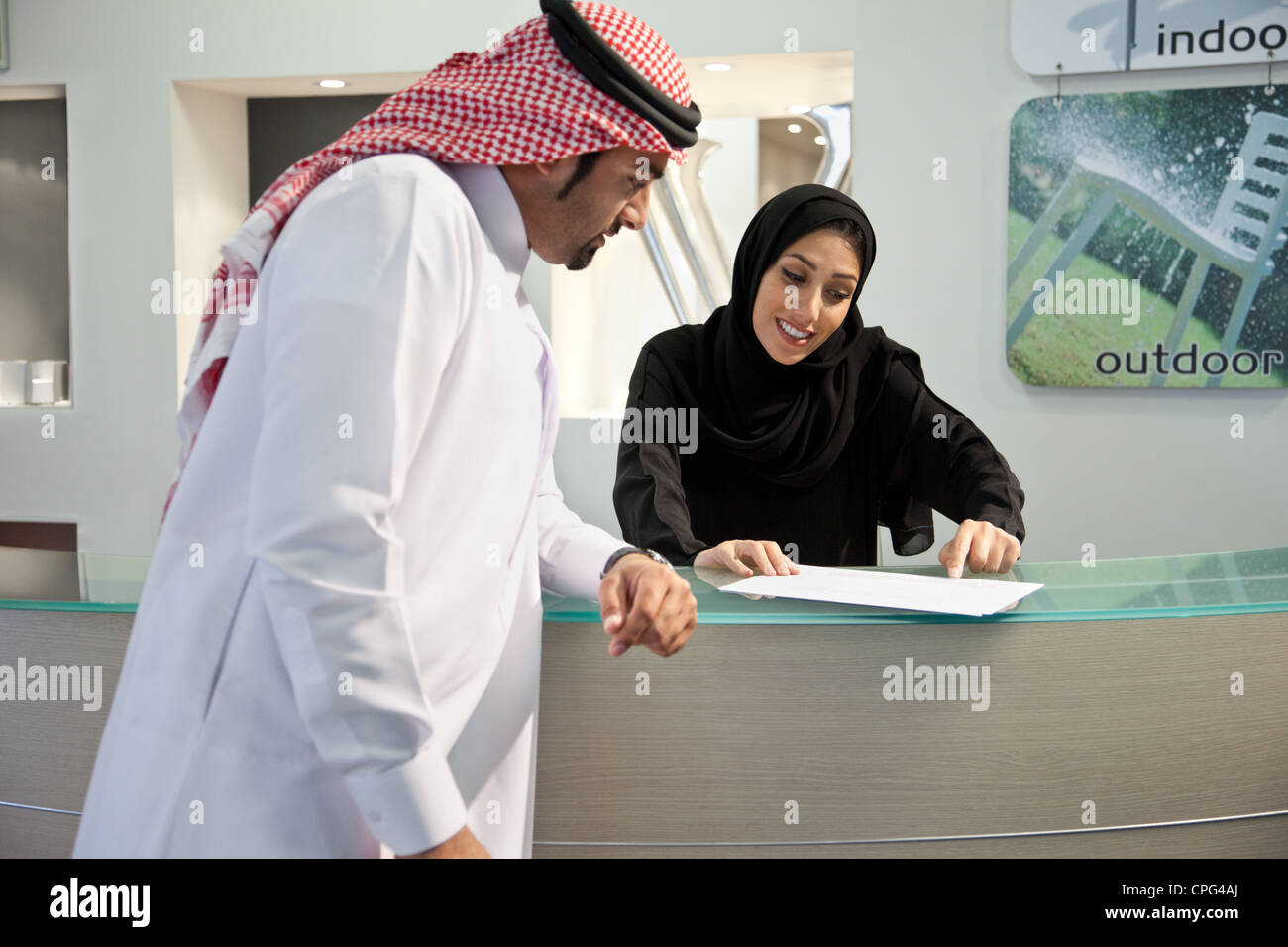 Two arabs with businessman hi-res stock photography and images - Alamy