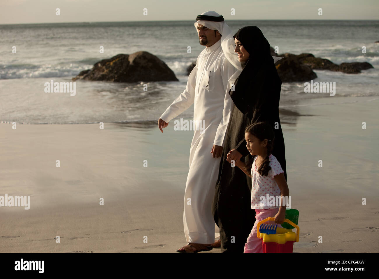 Arab man side view walking hi-res stock photography and images - Alamy