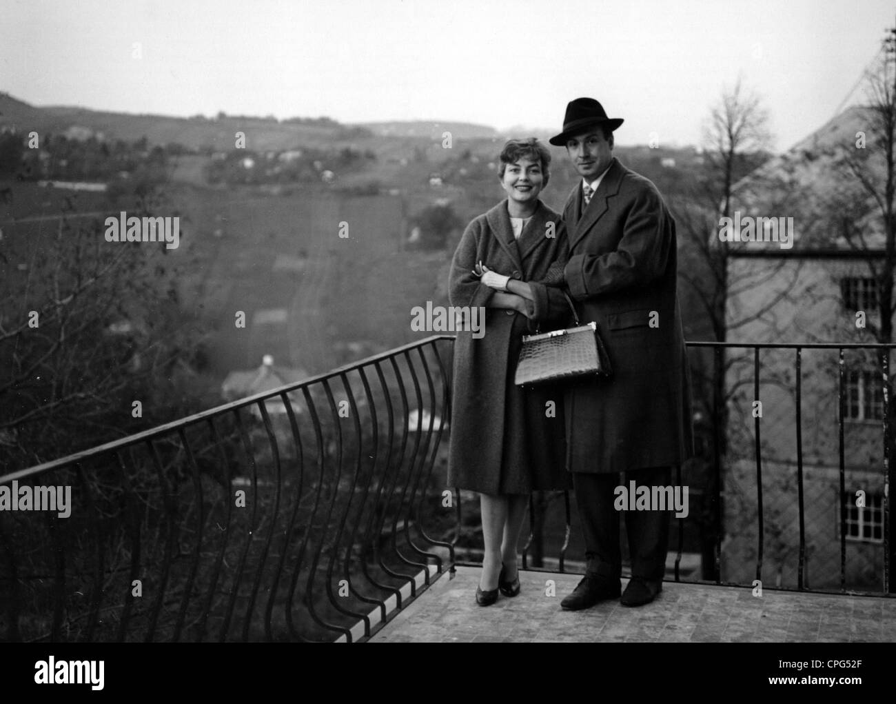 Peter Alexander And His Wife Hilde High Resolution Stock Photography ...