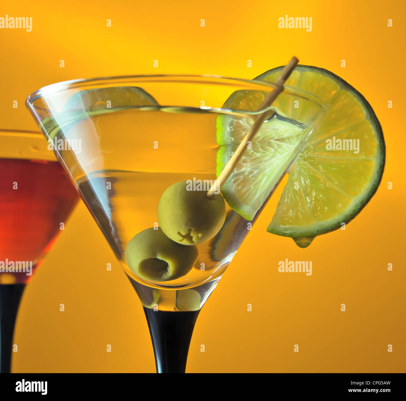 Yellow martini glass hi-res stock photography and images - Alamy