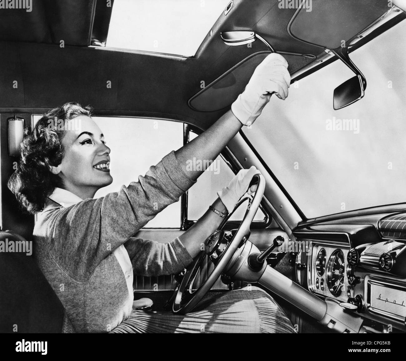 1950s sunshine Black and White Stock Photos & Images - Alamy
