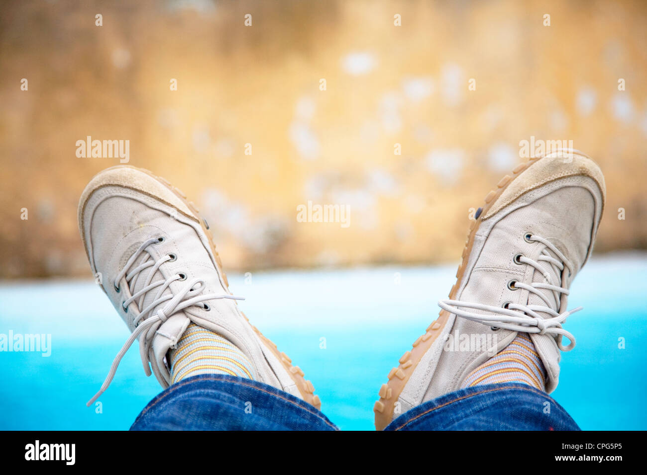 Mans feet lying down hi-res stock photography and images - Alamy