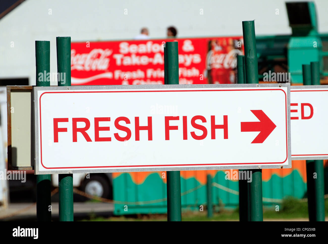 Fresh fish sign advertising hi-res stock photography and images - Alamy