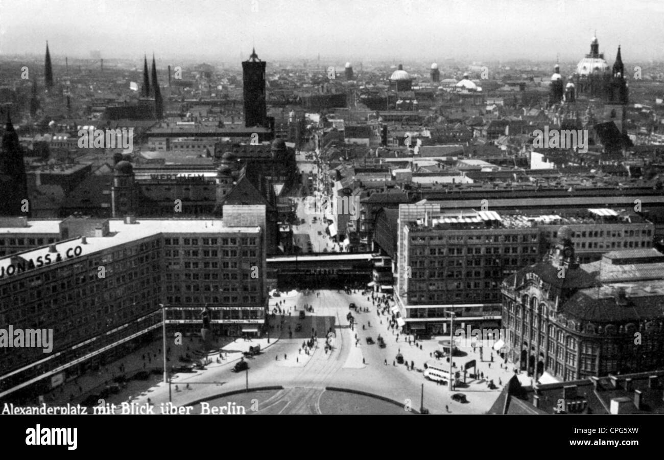 geography / travel, Germany, Berlin, squares, Alexanderplatz with view ...