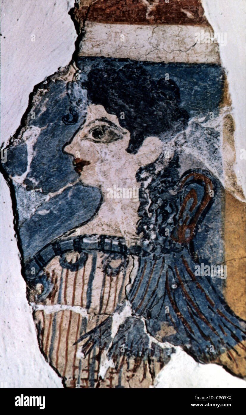 fine arts, Greece, fresco, Late Minoan (1550 - 1150 BC), so called ...