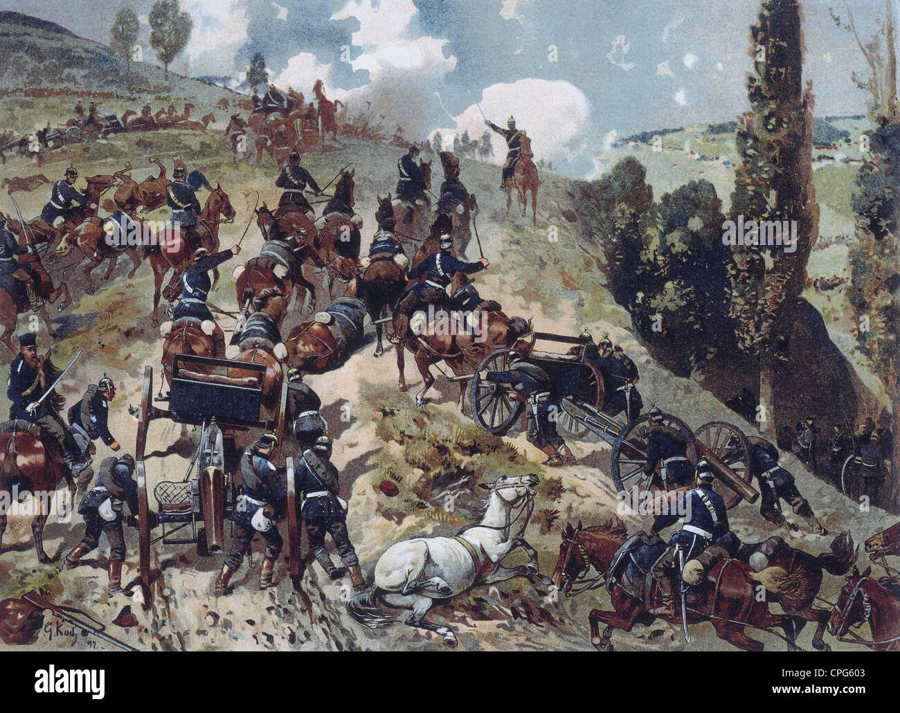 Franco prussian war 1870 1871 prussian artillery hi-res stock ...