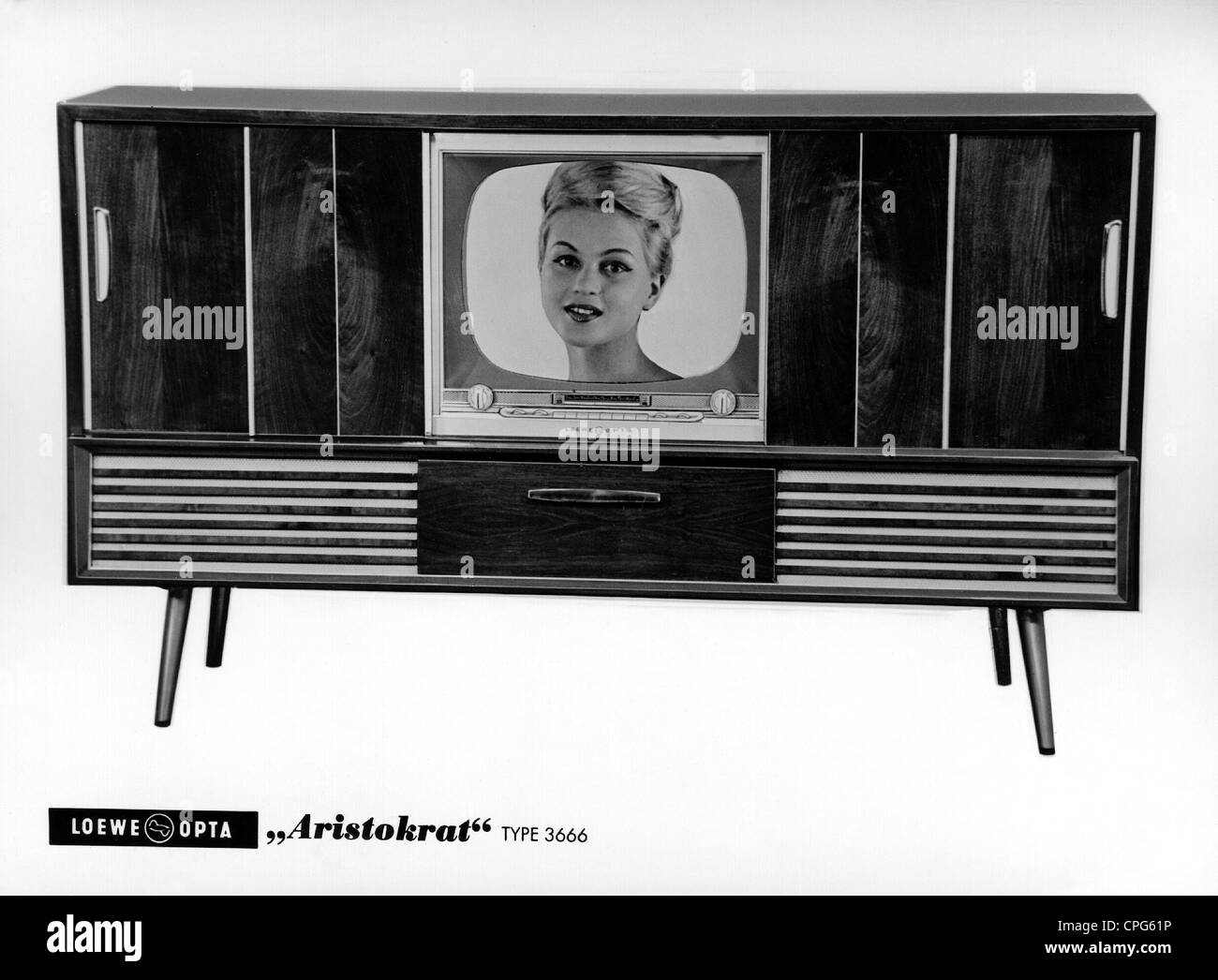 1950s television cabinet hi-res stock photography and images - Alamy