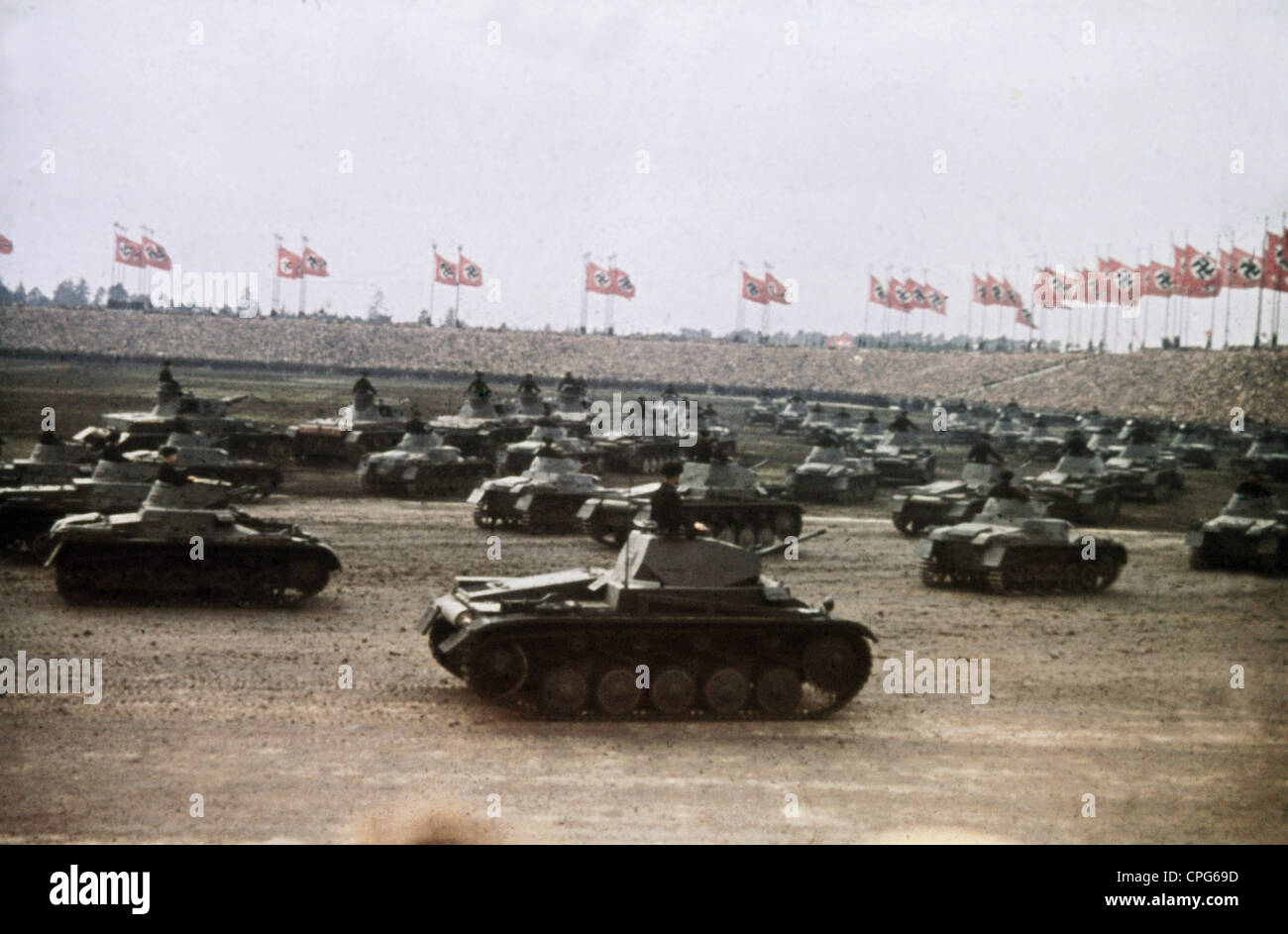 Nazism / National Socialism, Nuremberg Rallies, 1938, parade with tanks ...