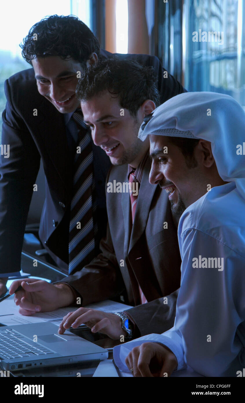 Arab business people busy on hi-res stock photography and images - Alamy