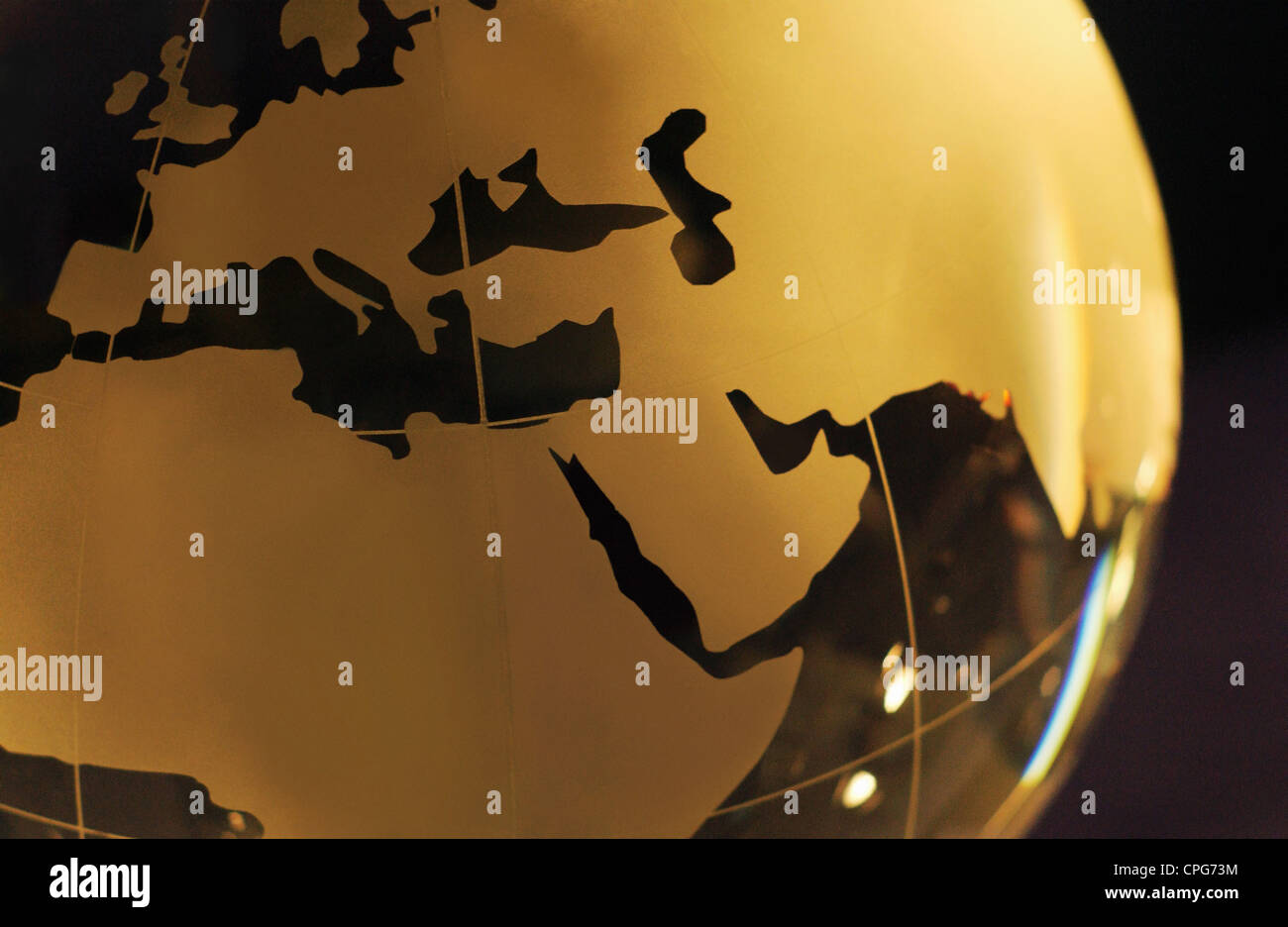 Close Up of Globe Stock Photo - Alamy