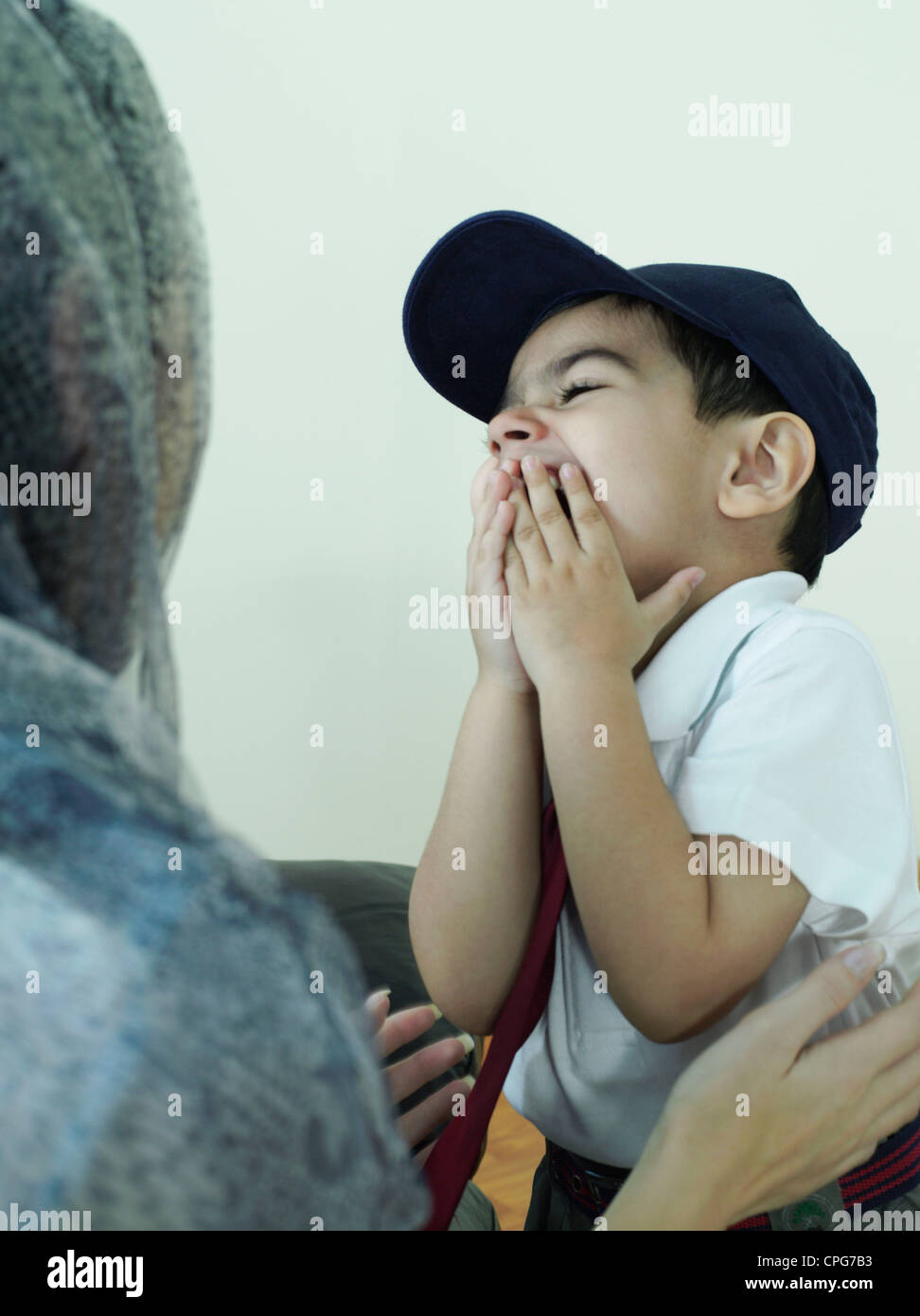 Arab boy wearing uniform Stock Photo - Alamy