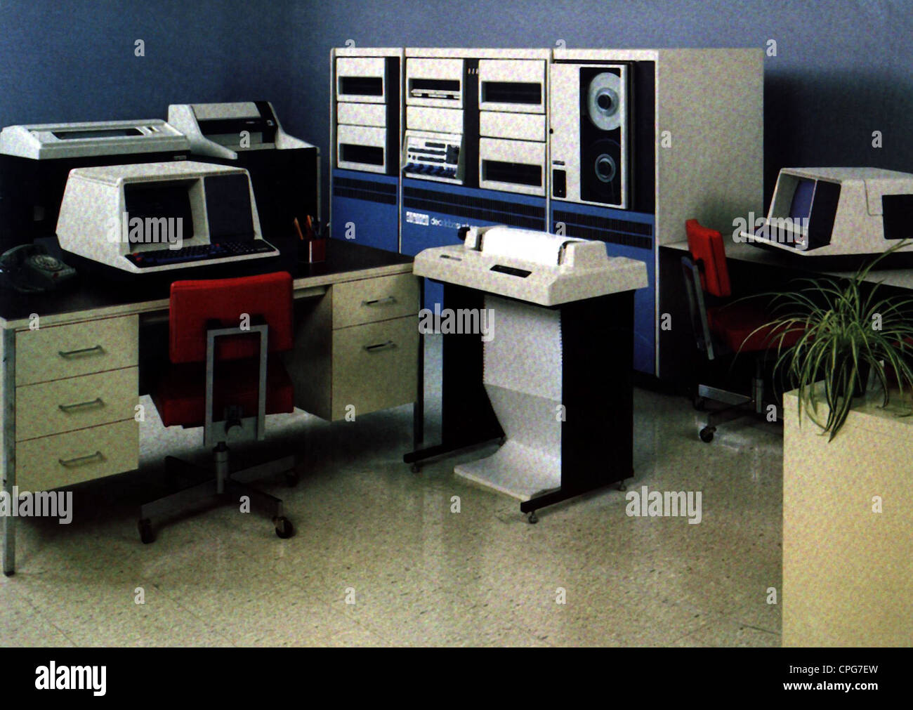 1970s computer office hi-res stock photography and images - Alamy