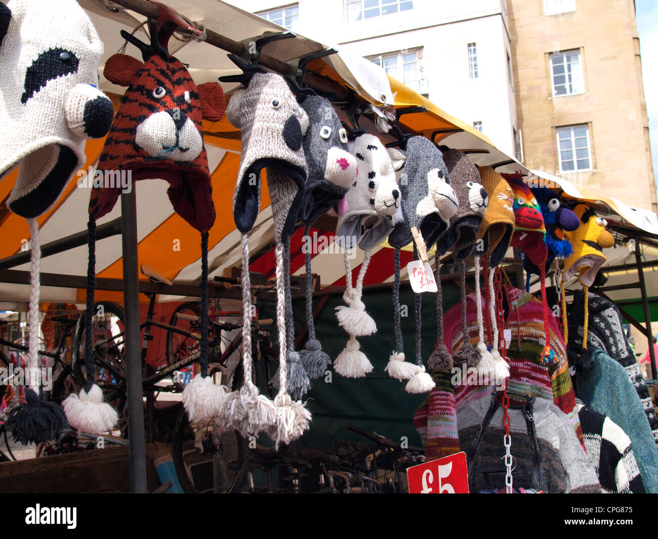 Street market stall uk hats hi-res stock photography and images - Alamy