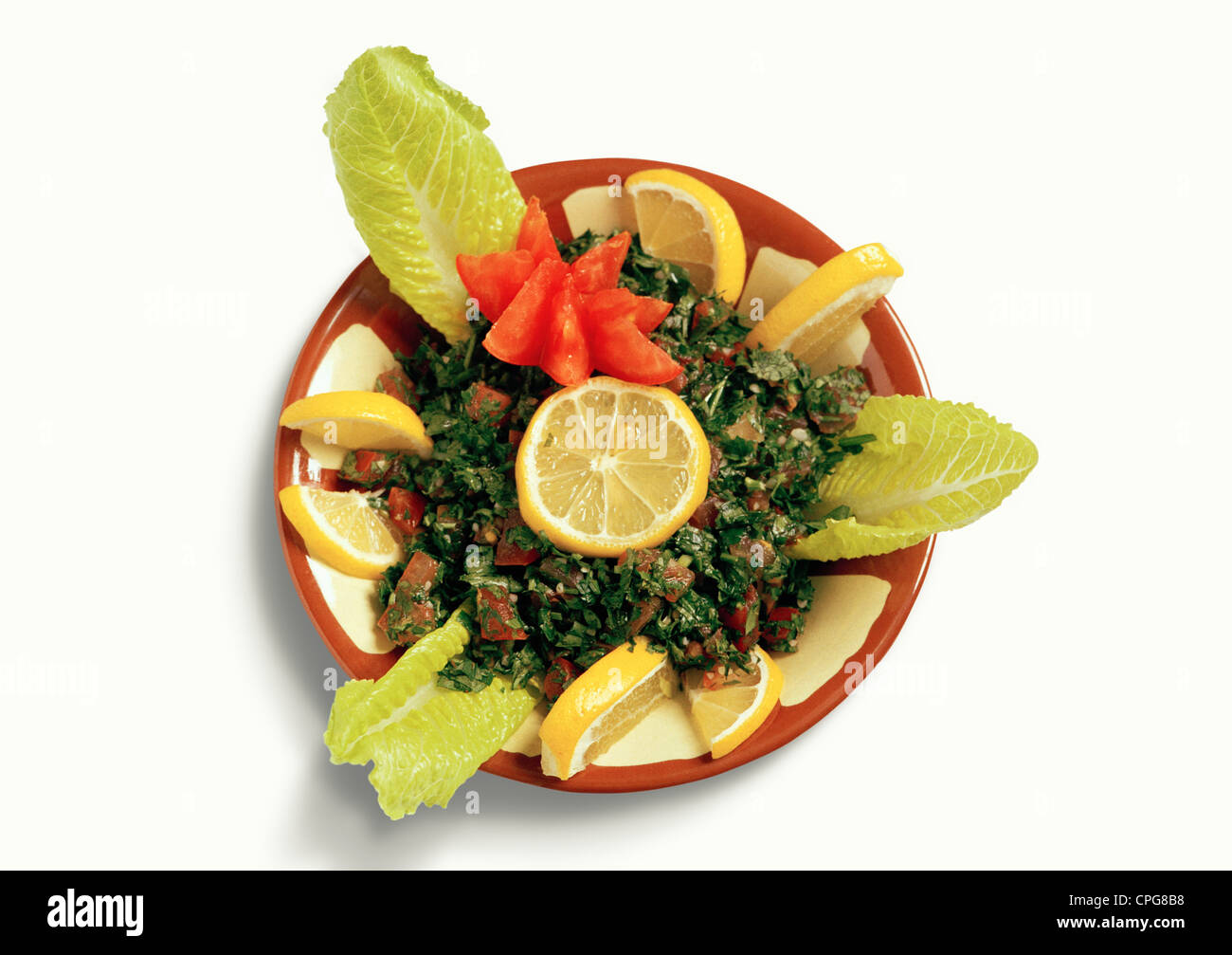 Lebanese food called Tabbouleh Stock Photo - Alamy