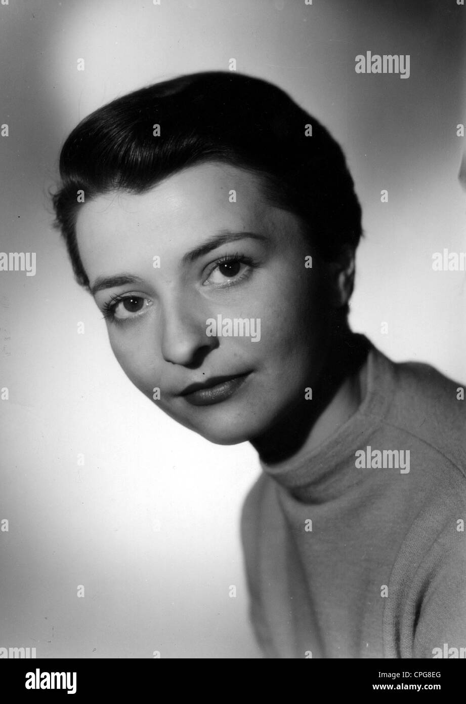 German tv presenter and actress Black and White Stock Photos & Images ...