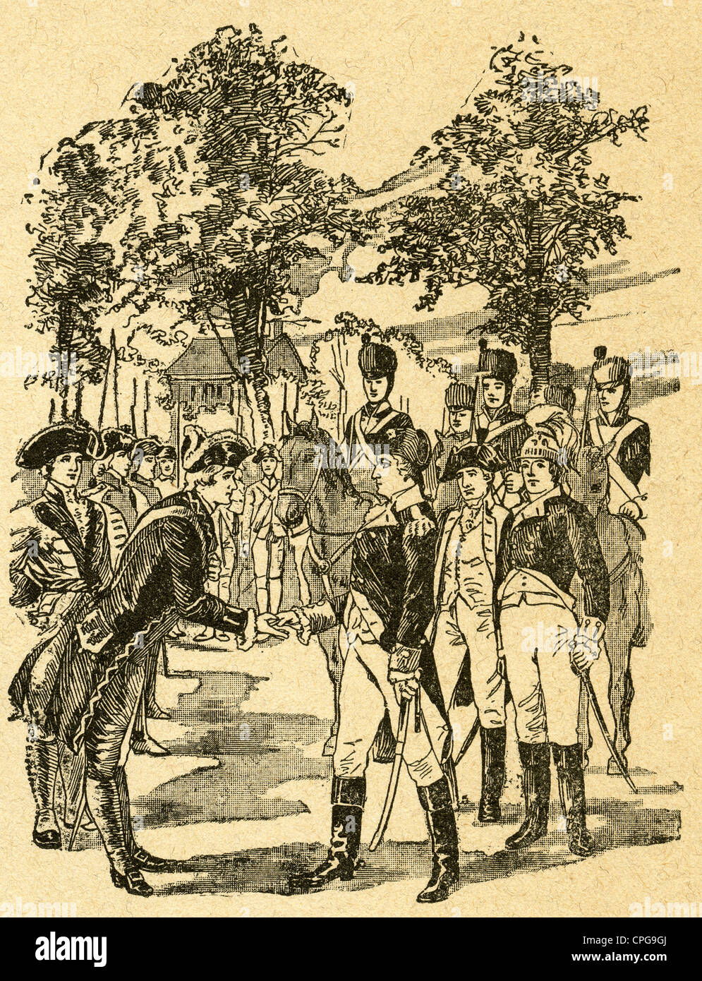 George washington meeting illustration hi-res stock photography and ...