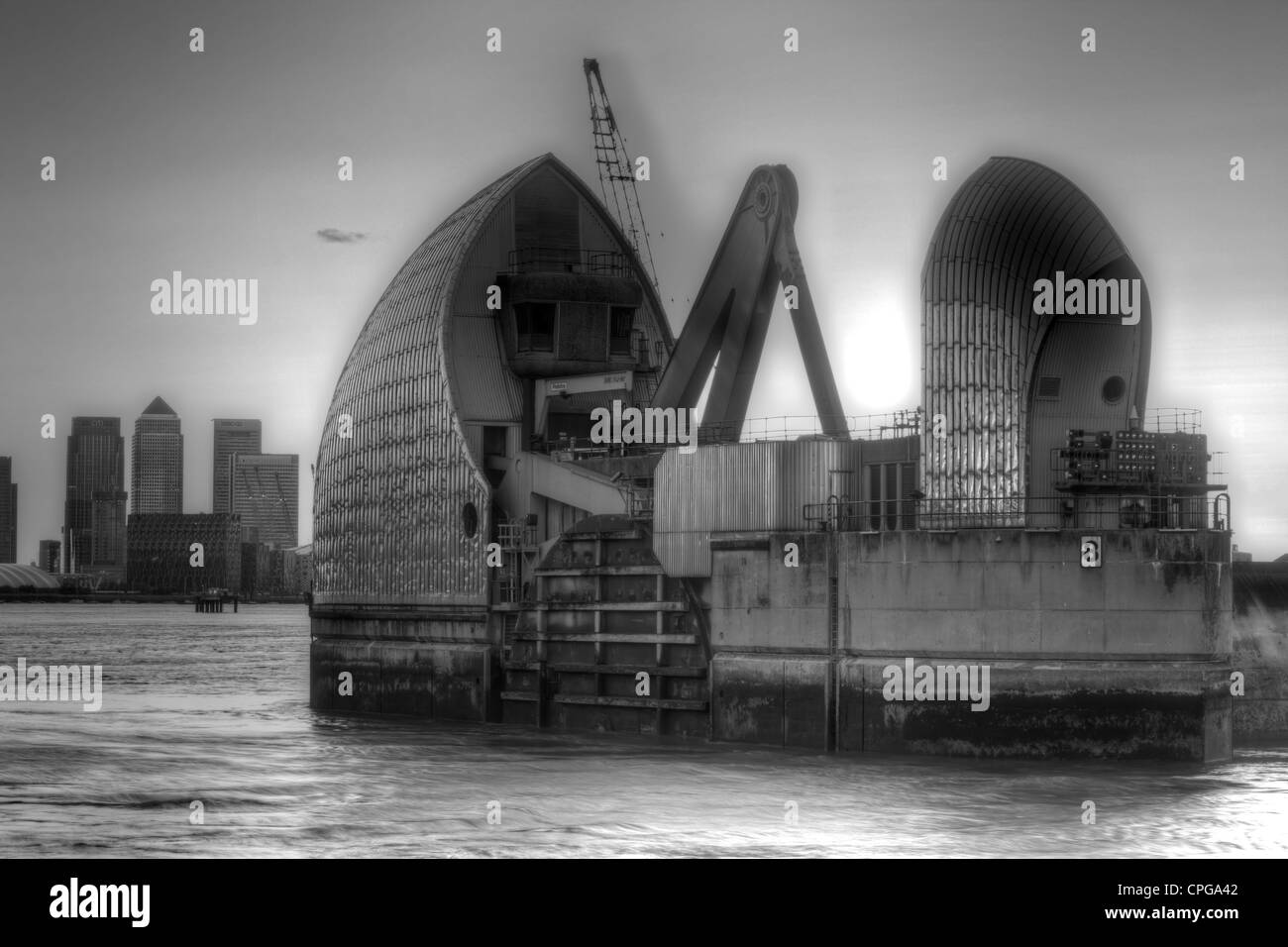 The River Thames Flood Barrier, London, England Stock Photo - Alamy