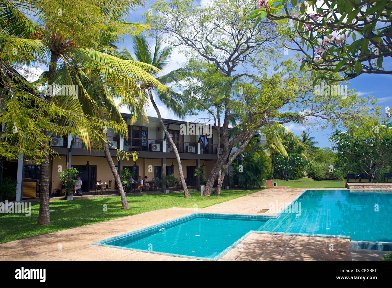 Priyankara Hotel swimming pool, Tissamaharama, Yala, Sri Lanka, Asia ...