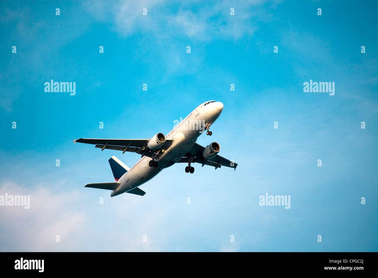 Commercial airplane take off Stock Photo - Alamy
