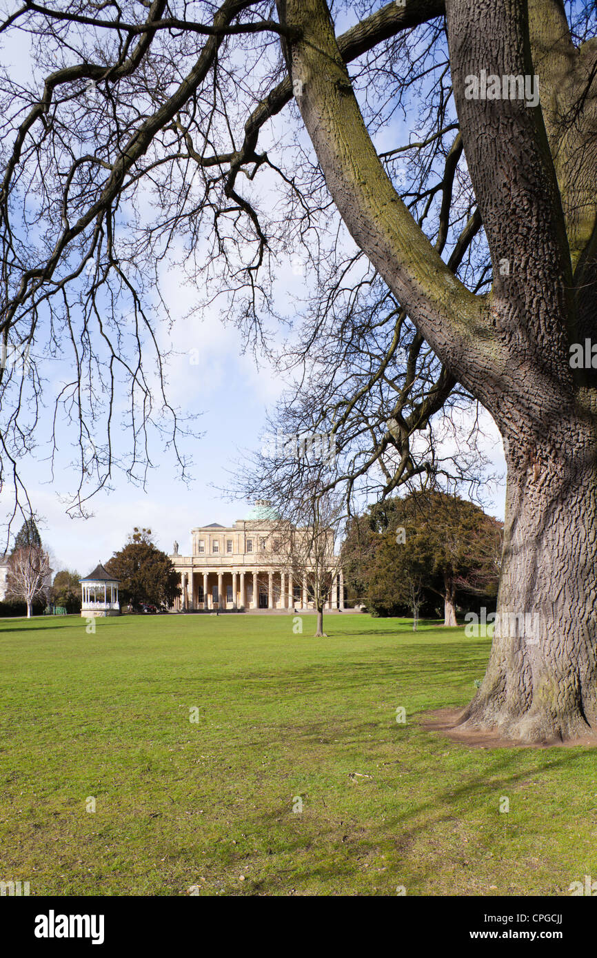 The restored Regency bandstand next to the Pittville Pump Rooms ...