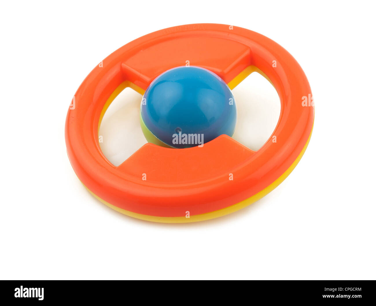 rattle isolated on a white background Stock Photo - Alamy