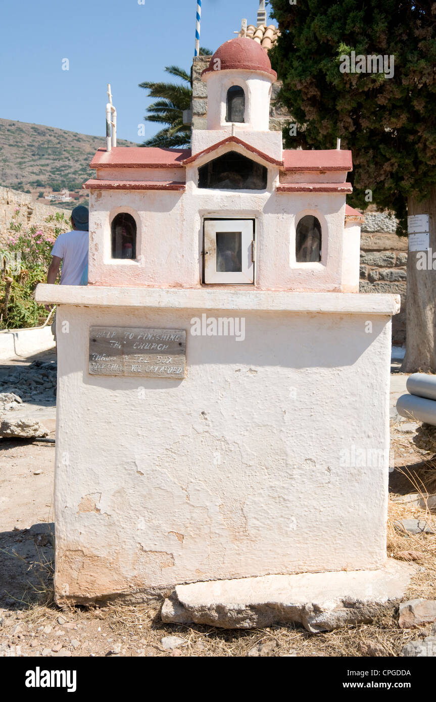 Shrine, Spinalonga, Greece Stock Photo - Alamy