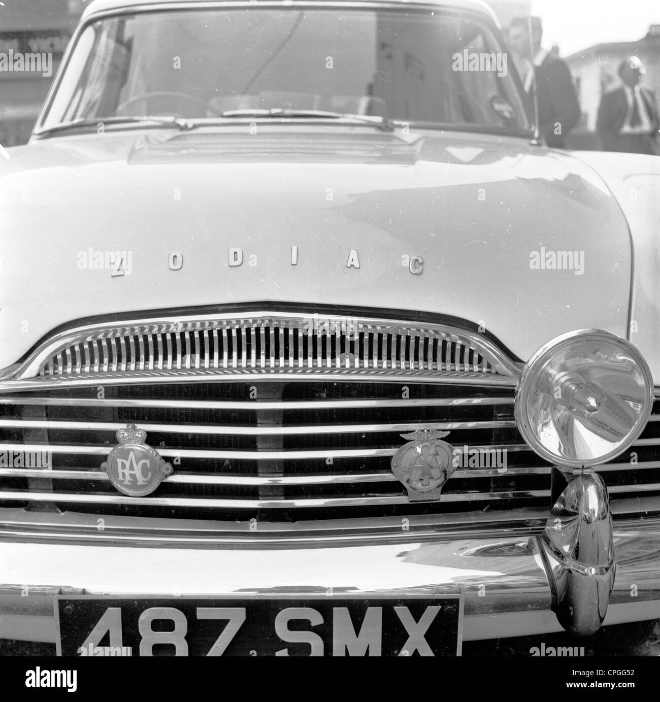 Zodiac car mote vehicle grill advert 60s hi-res stock photography and ...