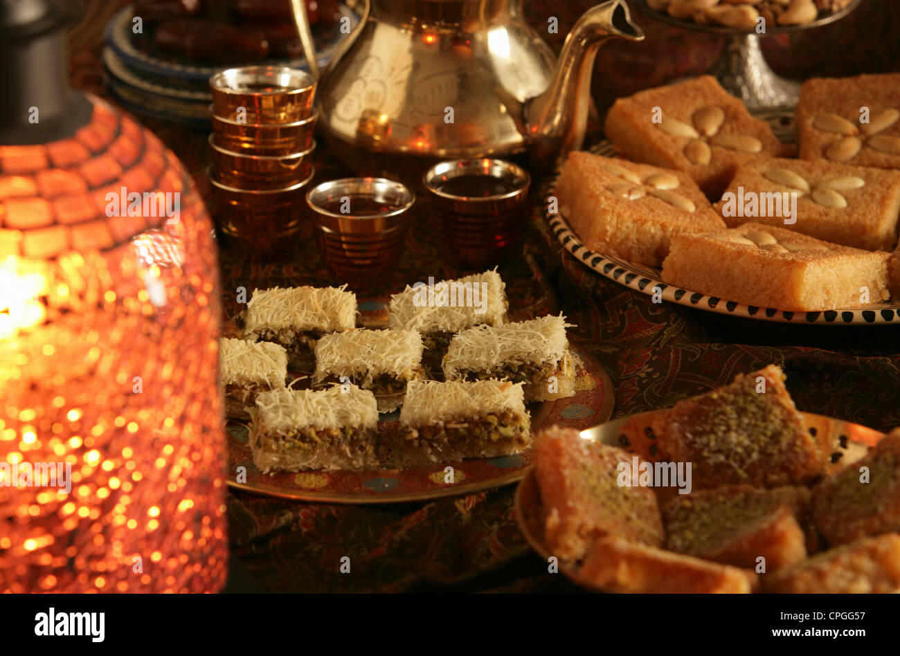 Assorted Arabic Sweets Stock Photo - Alamy