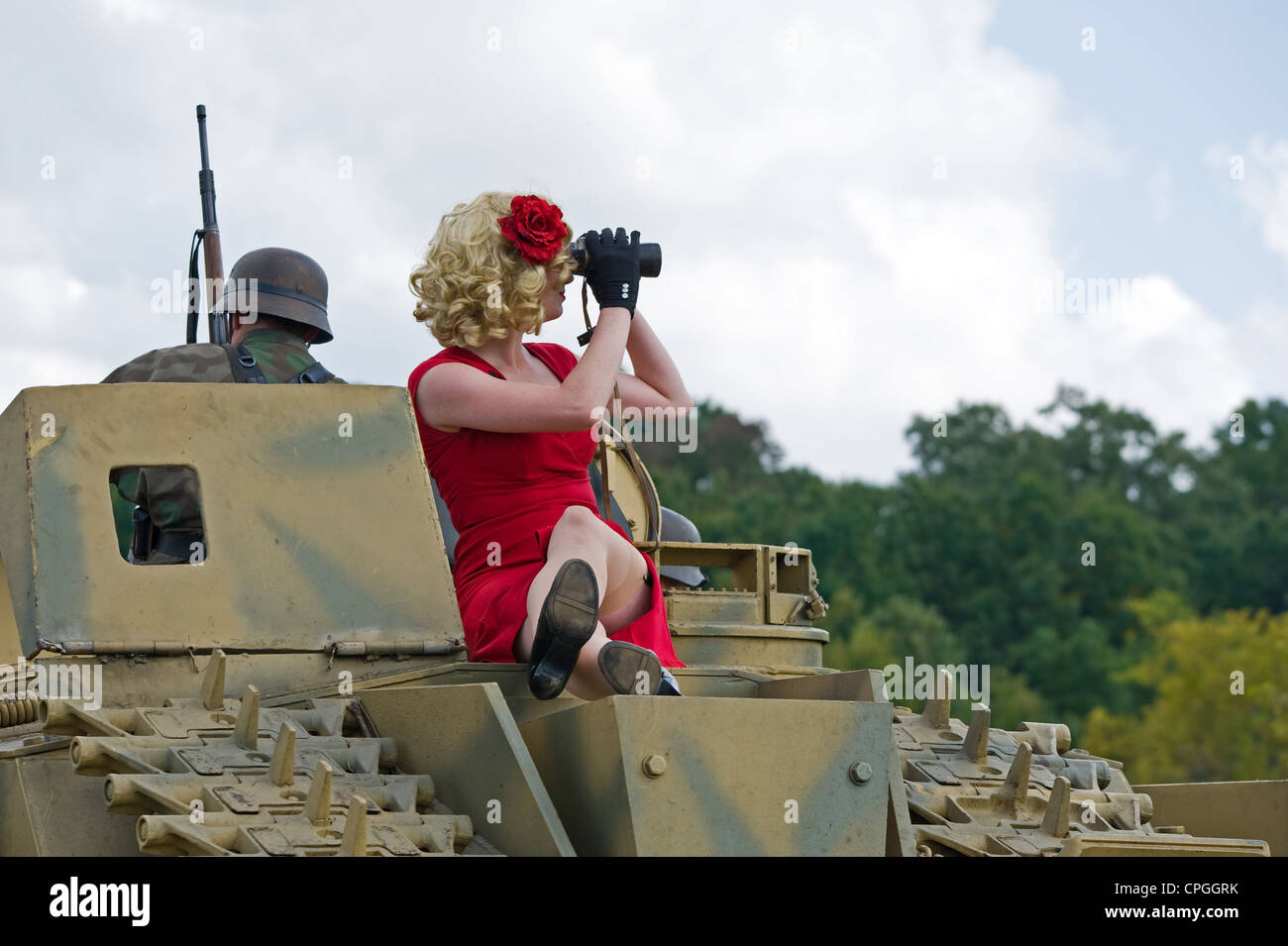 Tank ww2 woman hi-res stock photography and images - Alamy